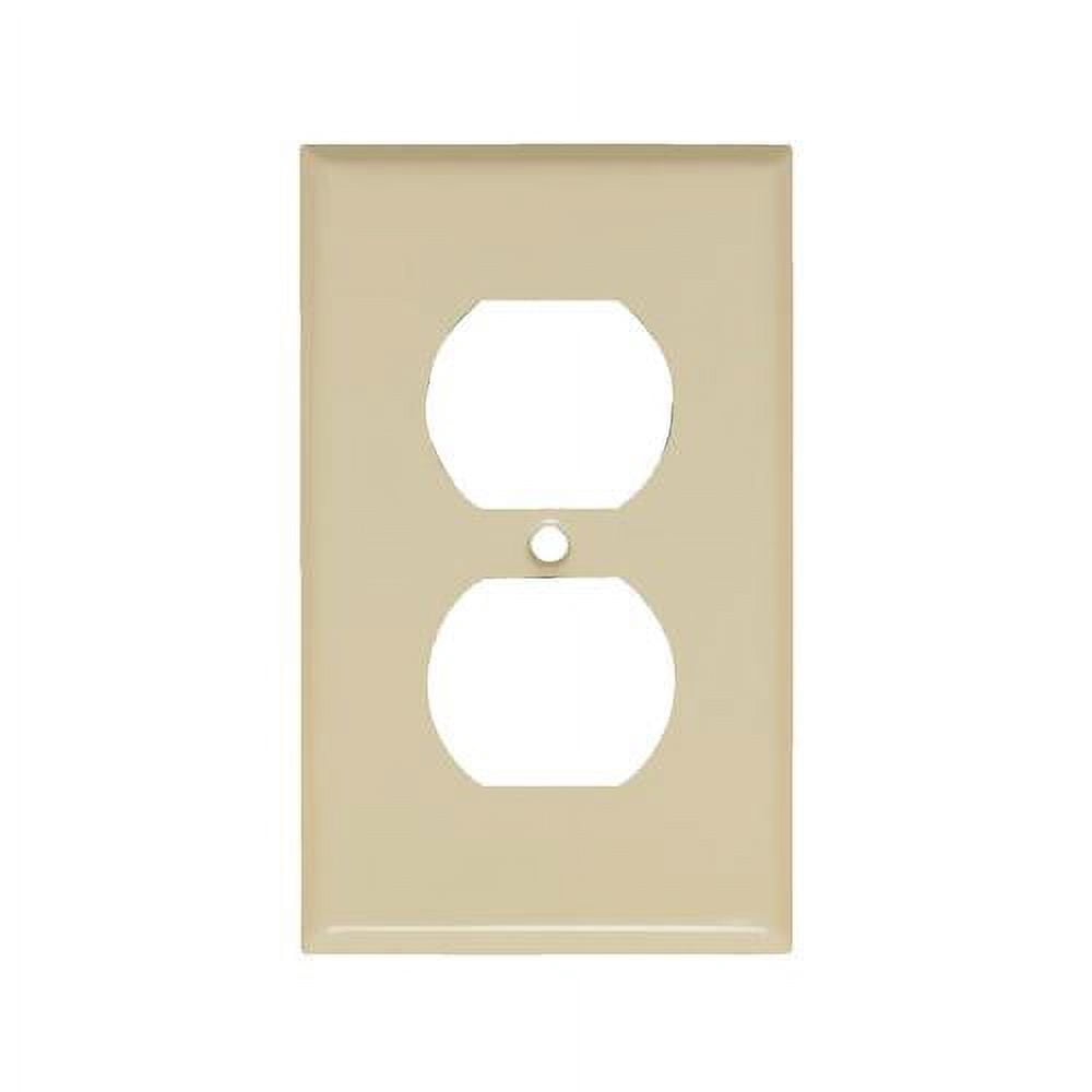 Mulberry Metals 84101 Steel Wall Plate, 1-Gang, 1-Duplex Opening, Ivory ...