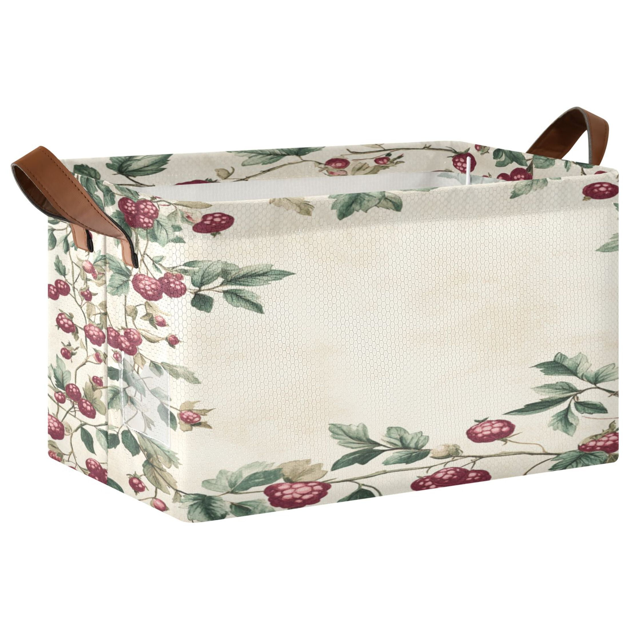 Mulberry Pattern Storage Basket Soccer Plaid Fabric Hoard Box Oversized ...