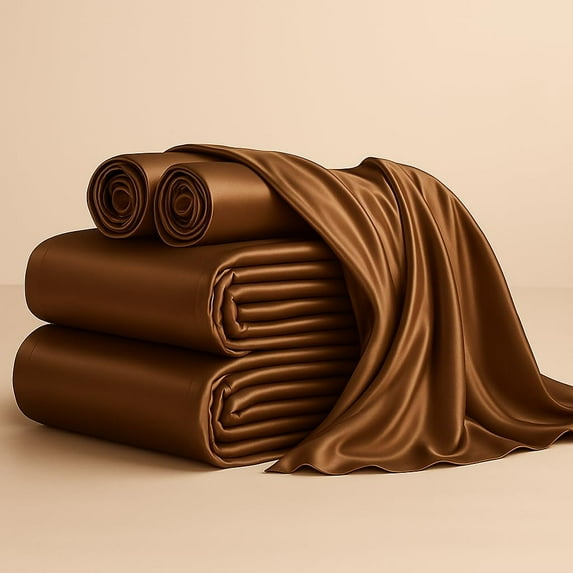 Mulberry Silk Sheet Set 4Pcs, 6A Grade Mulberry Silk Bed Sheets, Fits ...