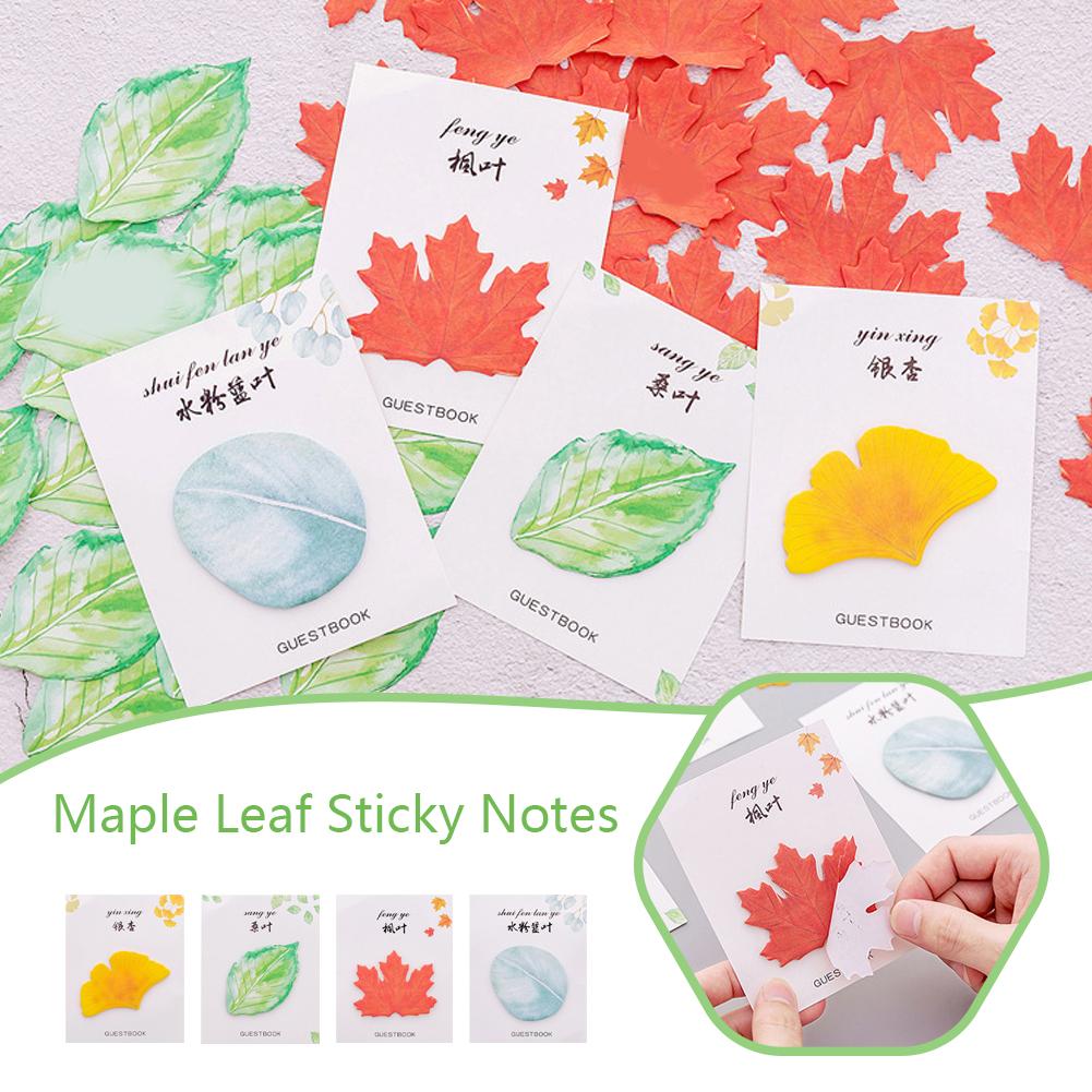 Mulberry leaf cute maple leaf sticky note creative small fresh ...