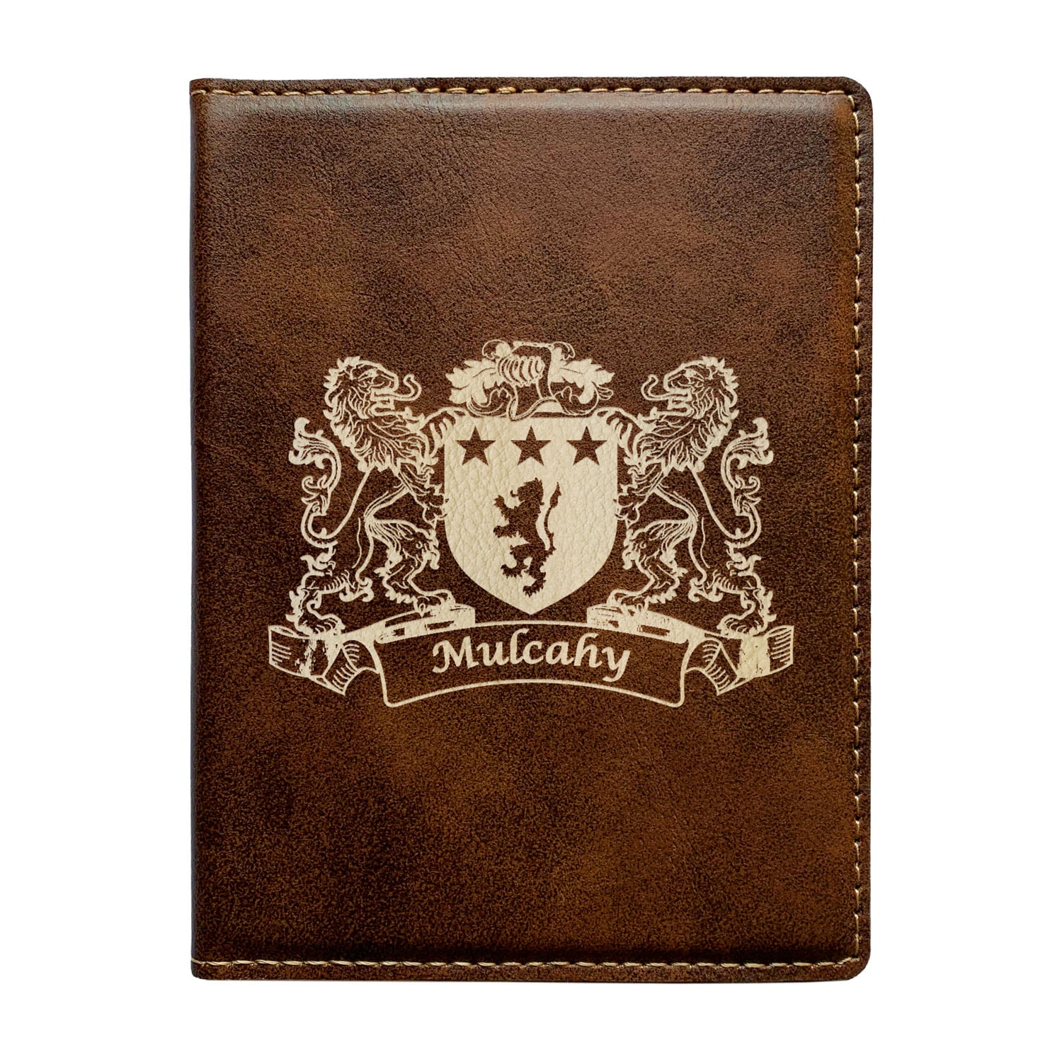 Mulcahy Irish Coat of Arms Leather Passport Wallet - Walmart.com
