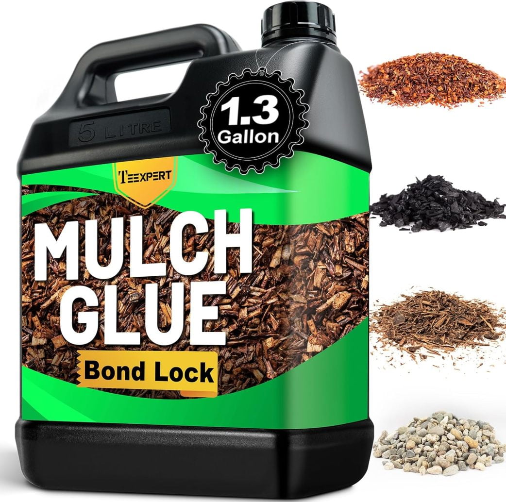 Mulch Glue for Landscaping 166OZ, Rock Glue Pea Gravel Resin Binder ...
