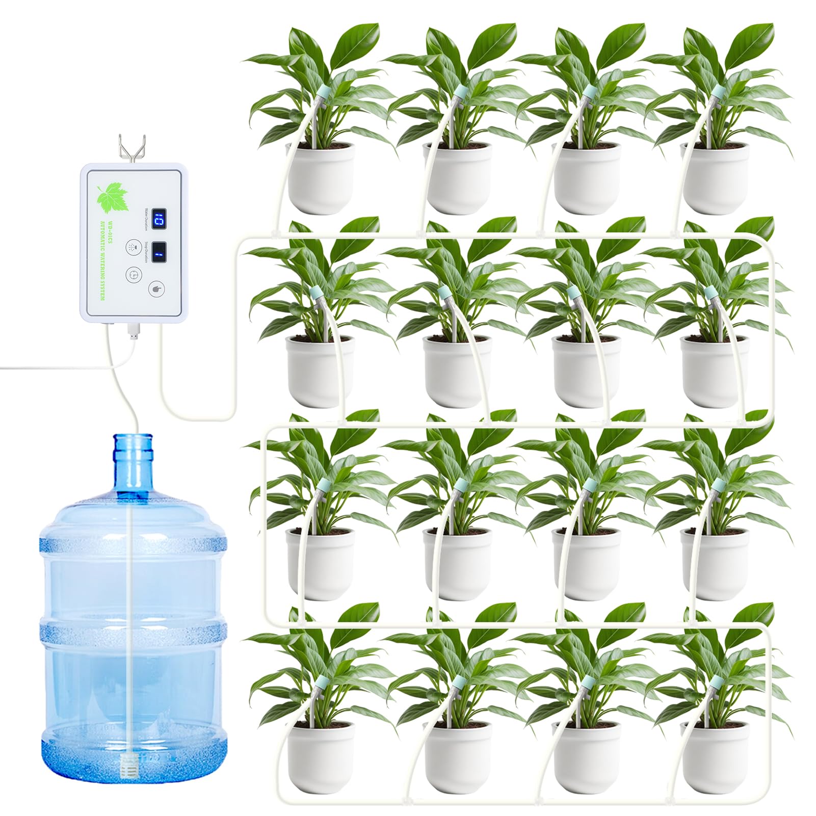 Mulcort Timed Watering System, 16 Potted Automatic Plant Water Indoor ...