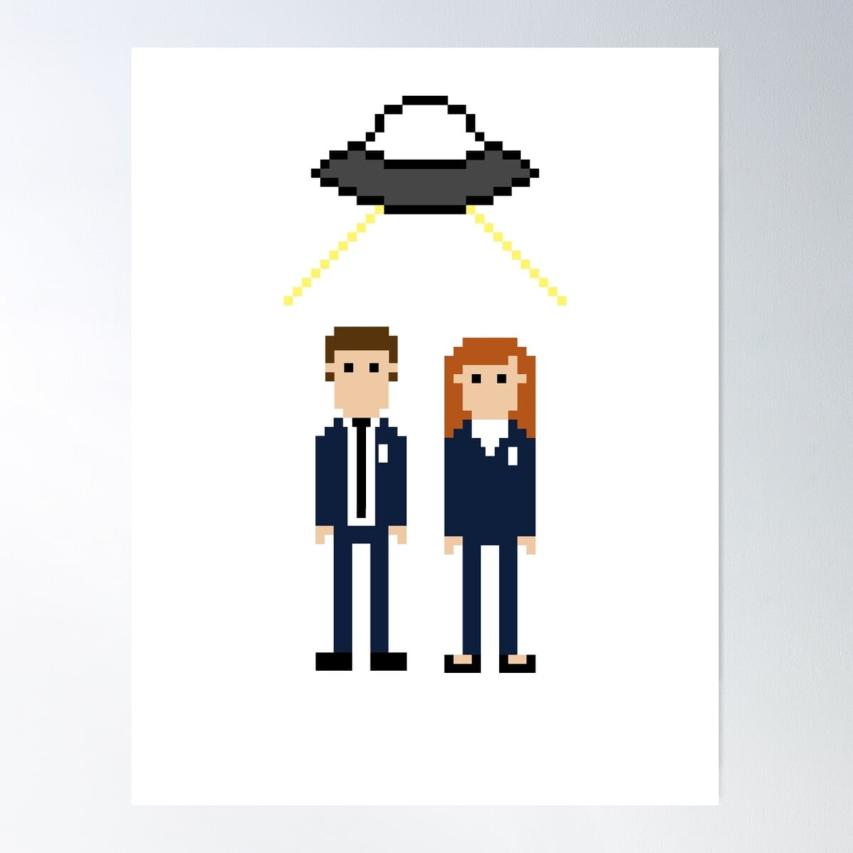 Mulder And Scully Poster Wall Art, Modern Wall Decor For Living Room ...