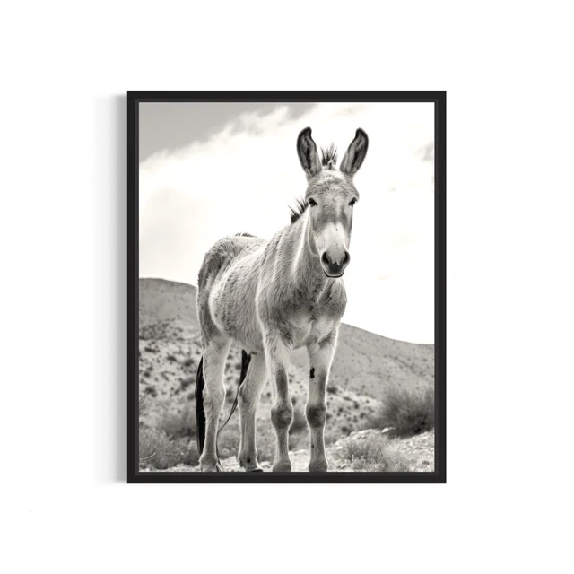 Mule Black And White Poster Art Print Wall Art Painting Artwork Phone ...