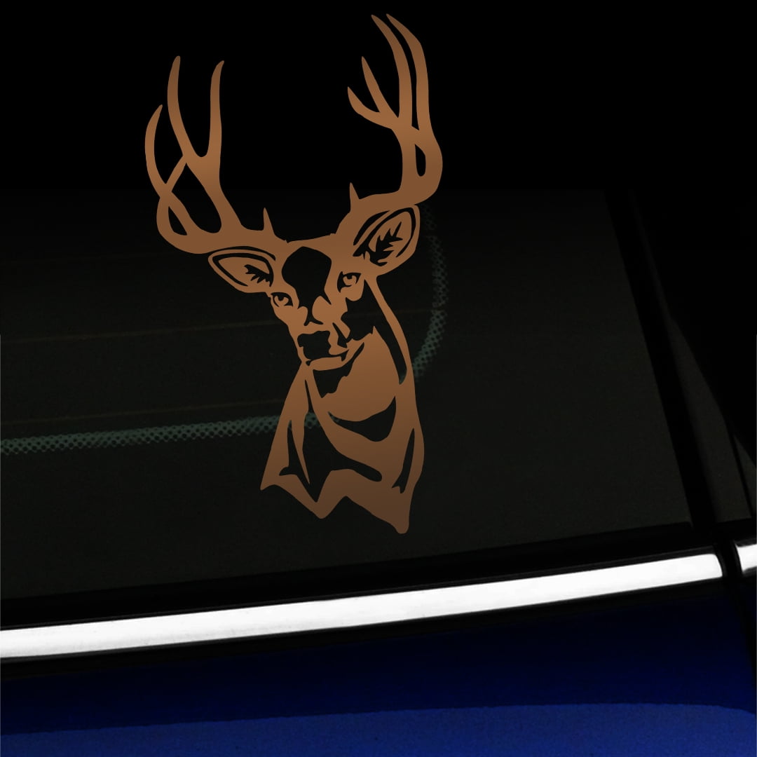 Mule Deer Buck - Vinyl Decal - Choose Color - [COPPER] - Walmart.com