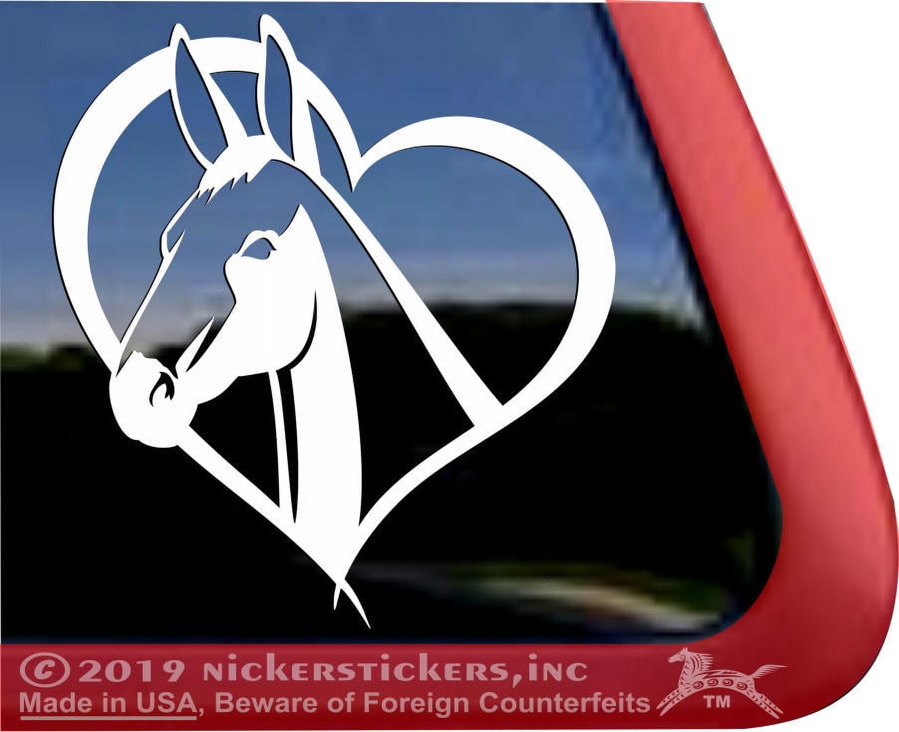 Mule Love Heart | High Quality Vinyl Equestrian Mule Decal - Walmart.com