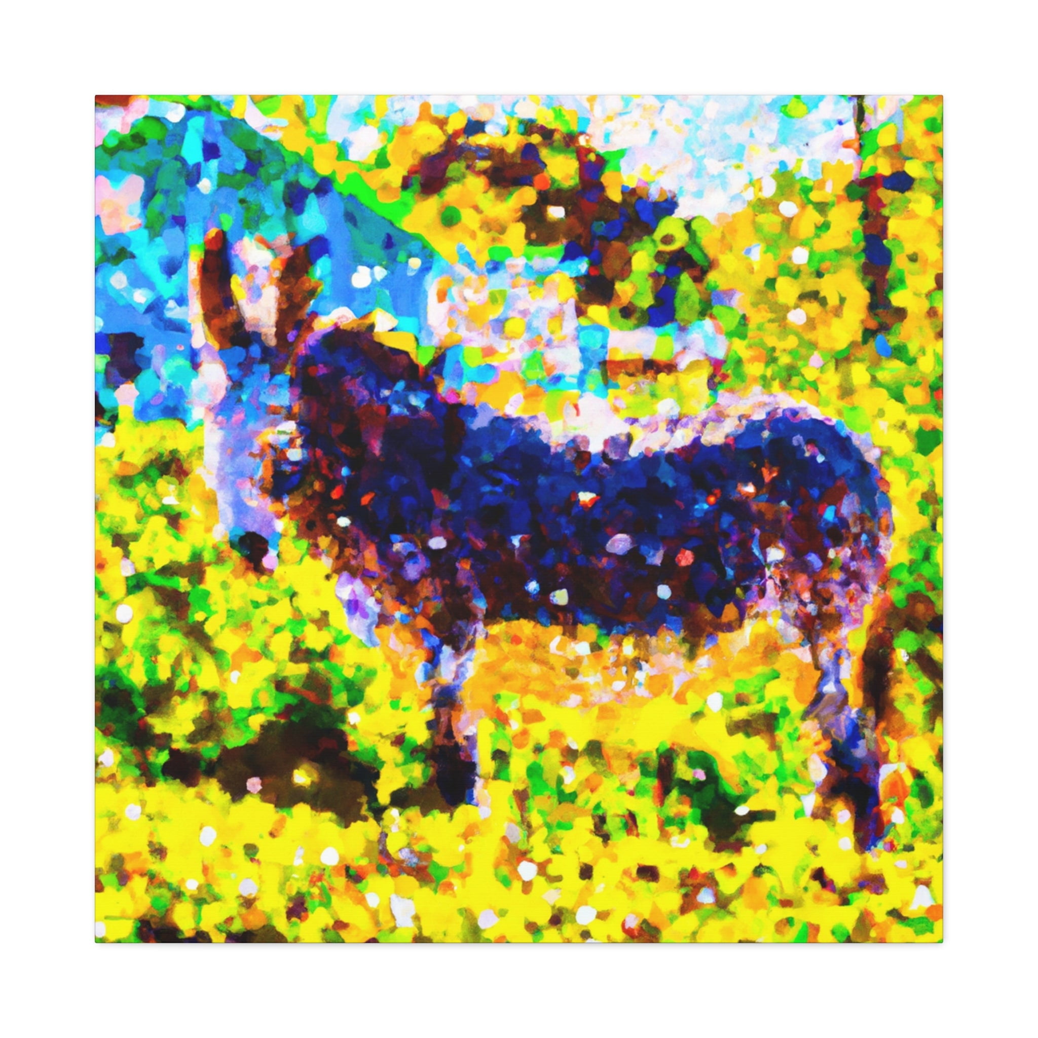 Mule in Pointillism - Canvas - Walmart.com