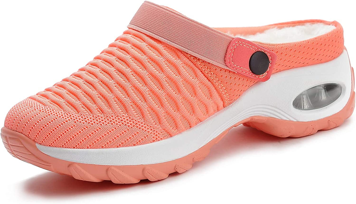 Mules Clogs for Women Air Cushion Platform Mesh Mules Sneaker Sandals ...