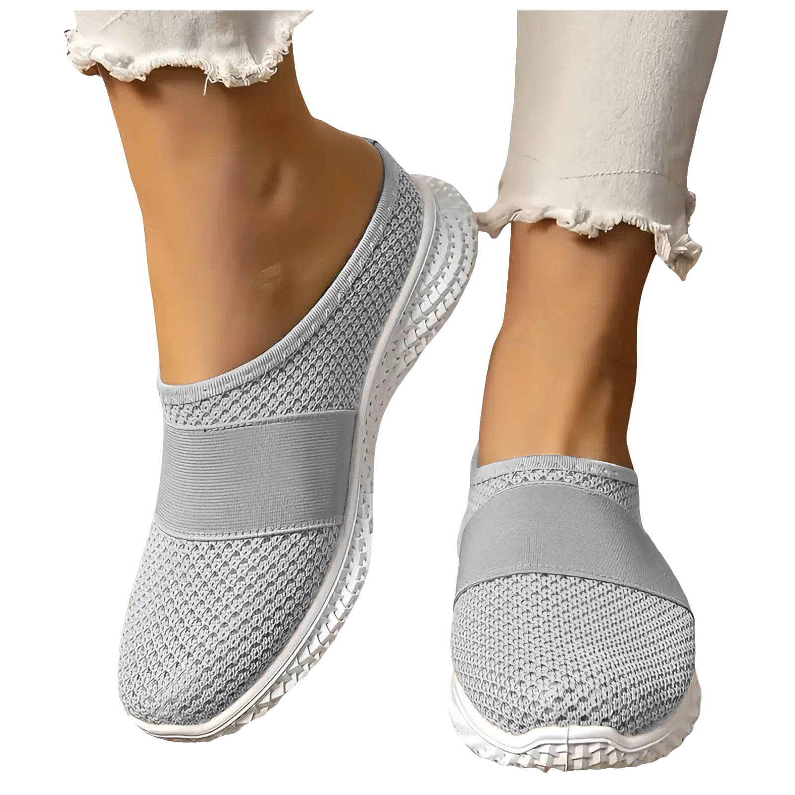 Mules Sneakers Walking Sandals for Women 2025 Wide Breathable Mesh ...