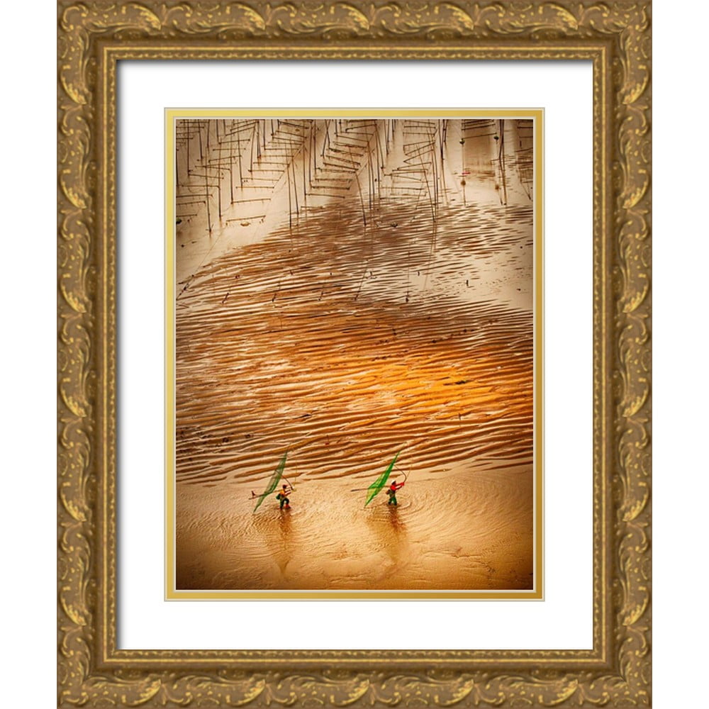Muliani Hartojo, Angela 15x18 Gold Ornate Wood Framed with Double ...