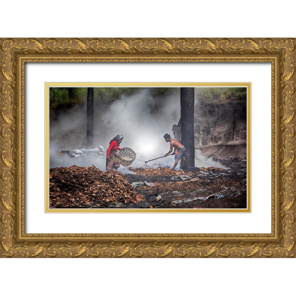 Muliani Hartojo, Angela 18x13 Gold Ornate Wood Framed with Double ...