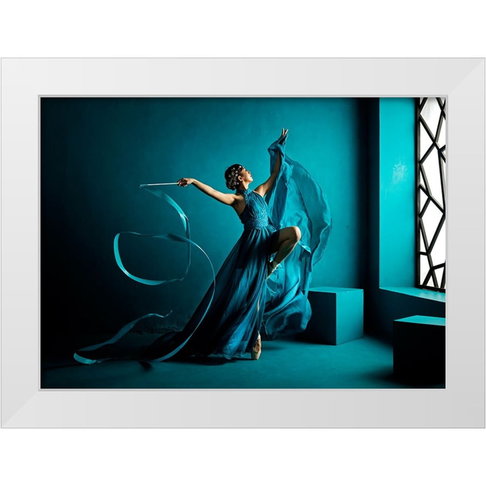 Muliani Hartojo, Angela 24x18 White Modern Wood Framed Museum Art Print ...