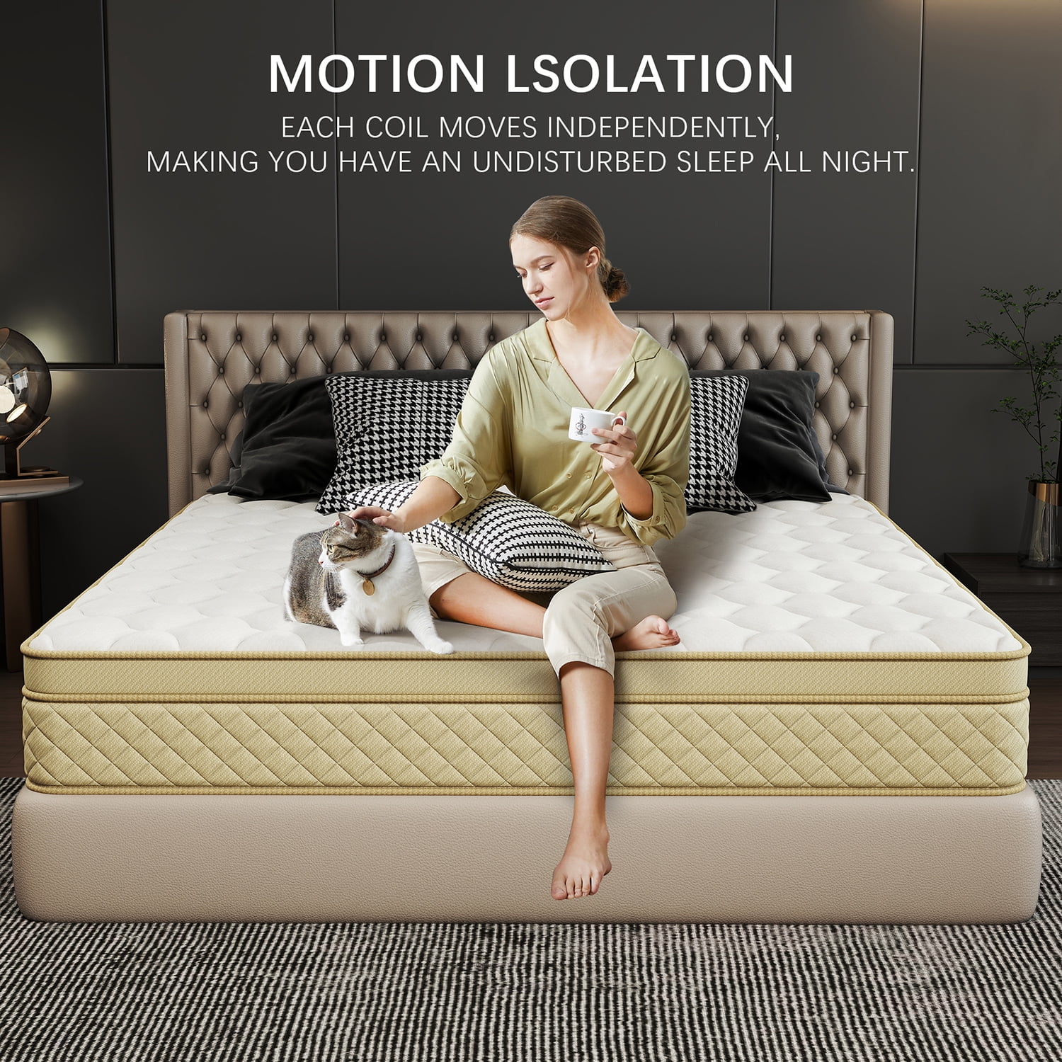 Mulinature 14 inch Full Mattress in a Box, Gel Memory Foam and Pocket ...