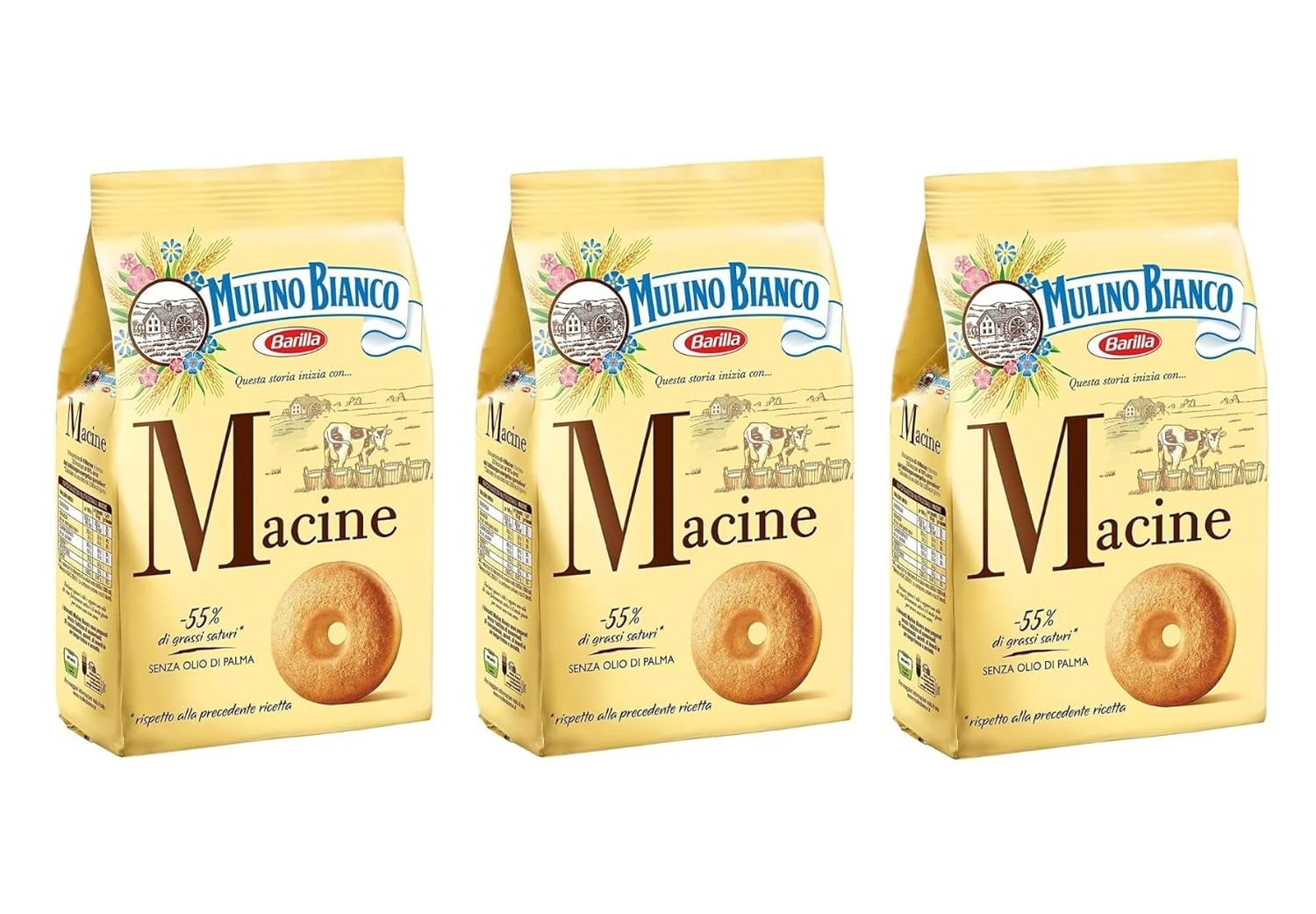 Mulino Bianco: "Macine" Shortbread cookies Cream - 12.3 Oz (350g) Pack ...