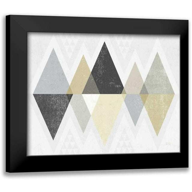Mullan, Michael 14x12 Black Modern Framed Museum Art Print Titled - Mod Triangles II Archroma ...