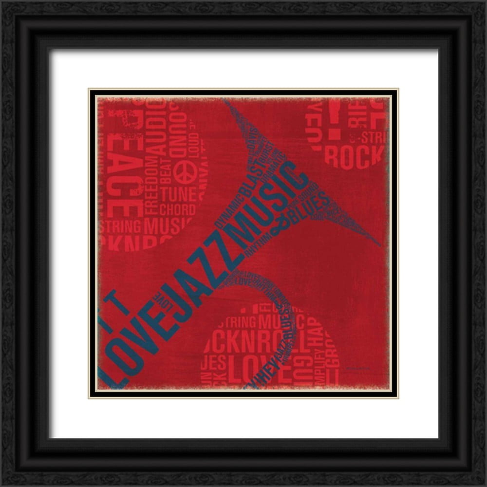 Mullan, Michael 15x15 Black Ornate Wood Framed with Double Matting ...