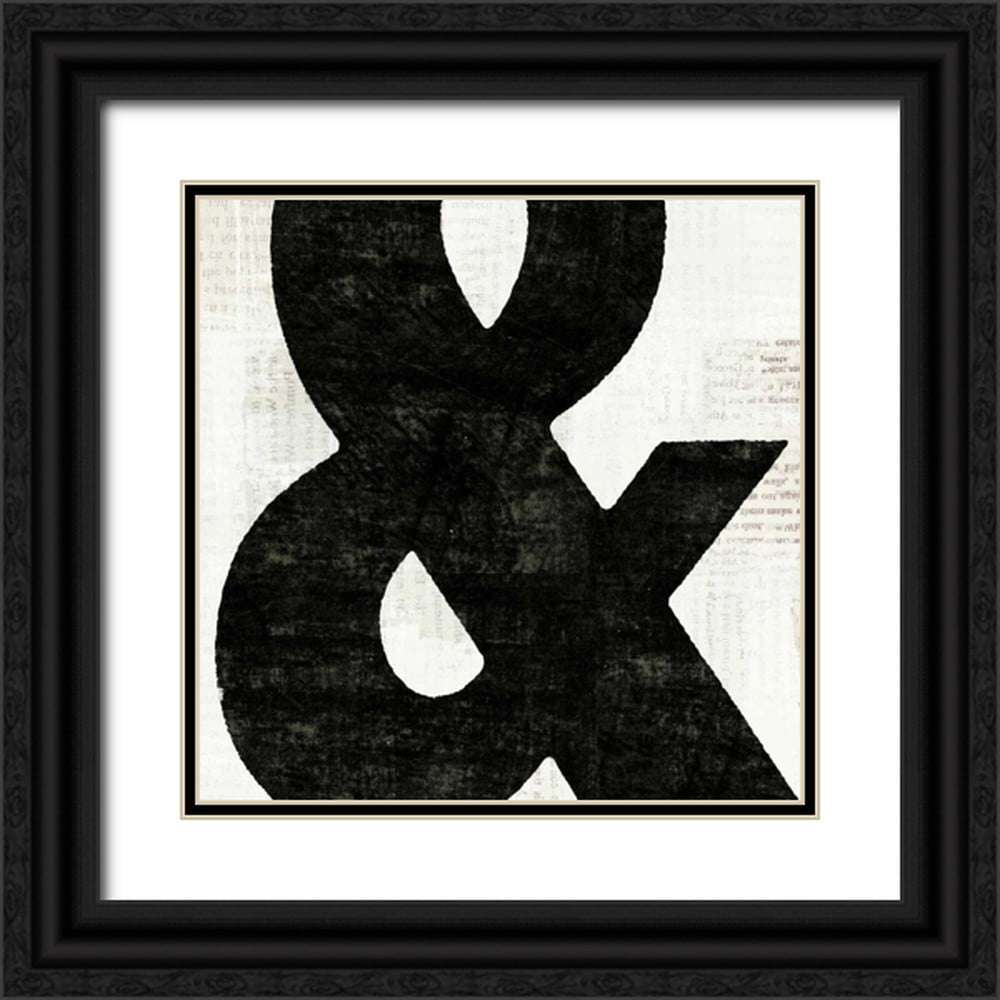 Mullan, Michael 20x20 Black Ornate Wood Framed with Double Matting ...