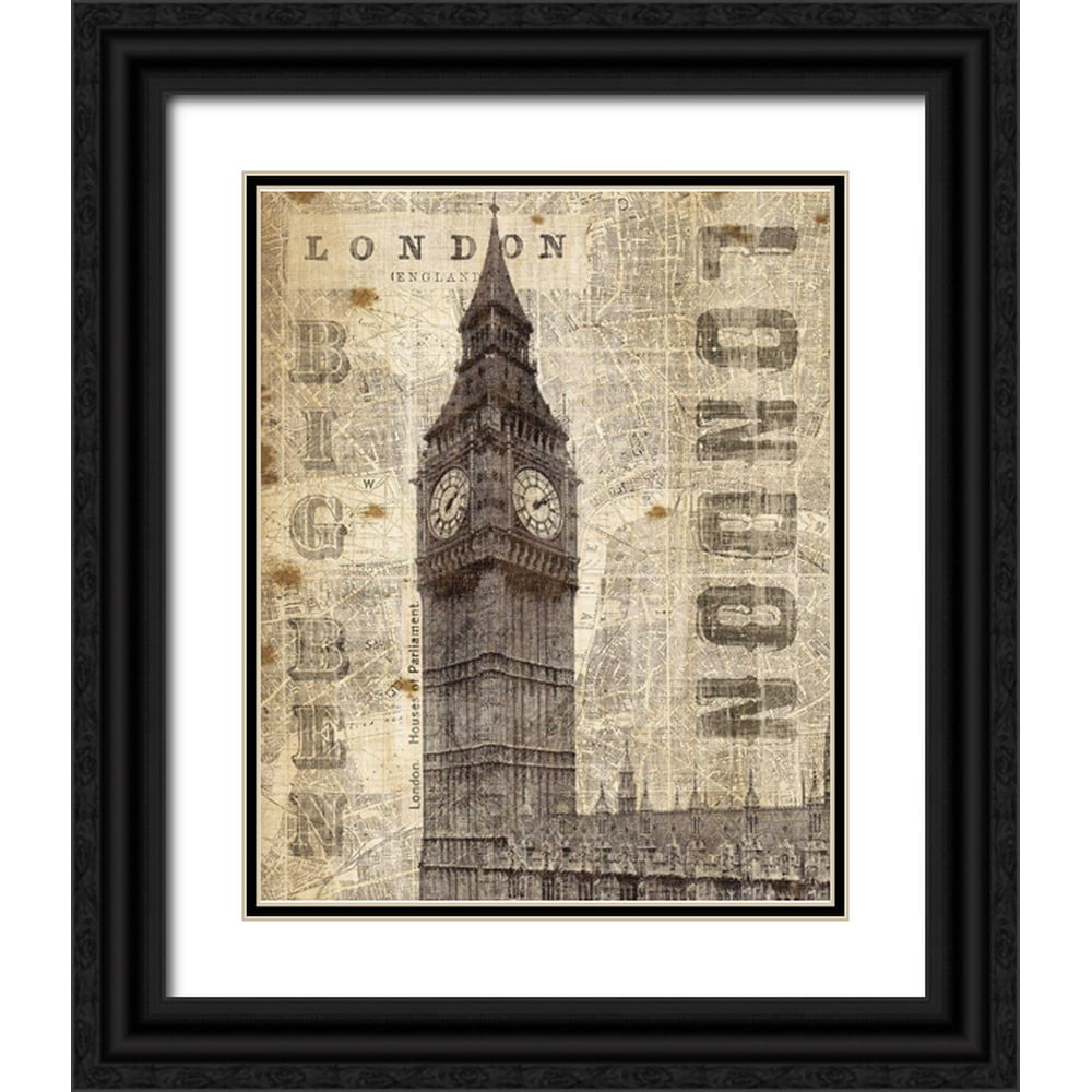 Mullan, Michael 26x31 Black Ornate Wood Framed with Double Matting ...
