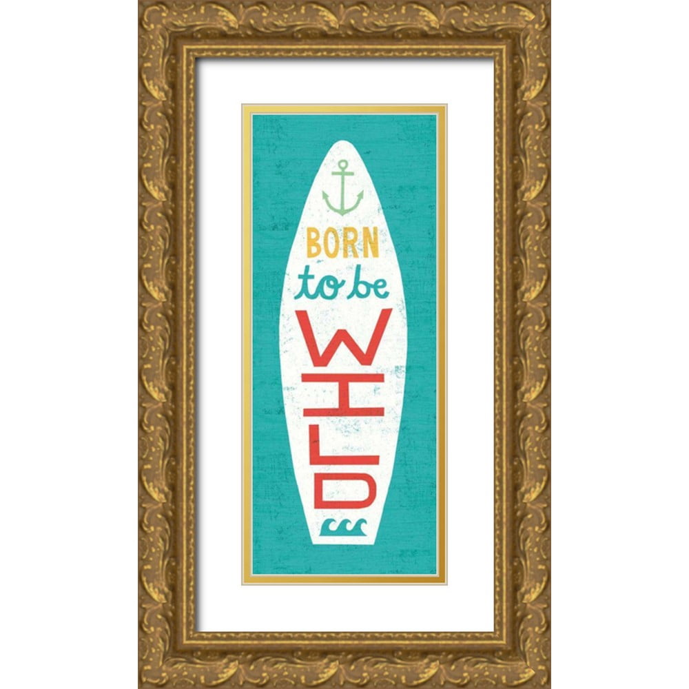 Mullan, Michael 8x14 Gold Ornate Wood Framed with Double Matting Museum Art Print Titled - Beach ...