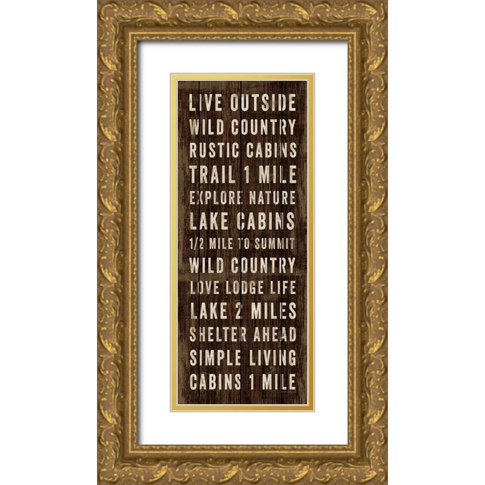 Mullan, Michael 8x14 Gold Ornate Wood Framed with Double Matting Museum ...