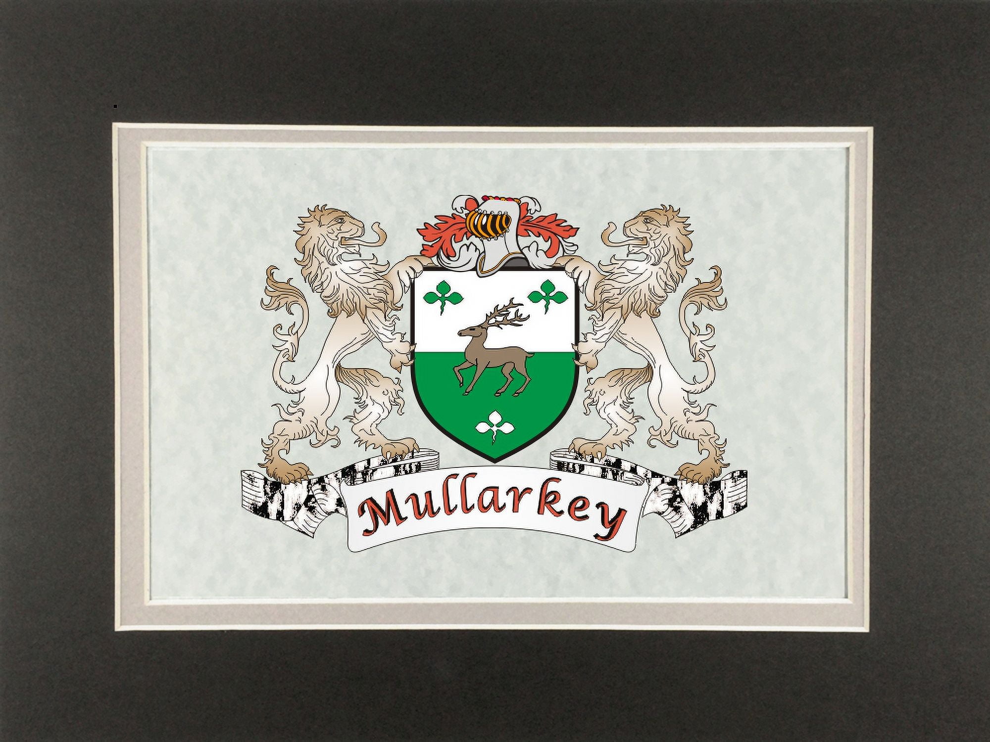 Mullarkey Irish Coat of Arms Print - Frameable 9" x 12" - Walmart.com
