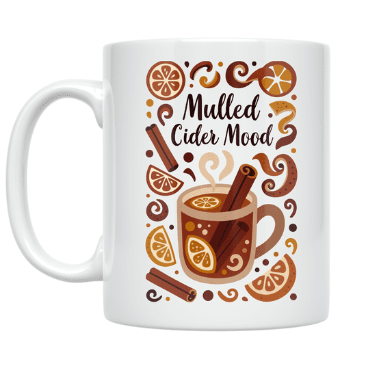 Mulled Cider Mood - Fall Spice Lover - 11 oz Ceramic Coffee Mug ...