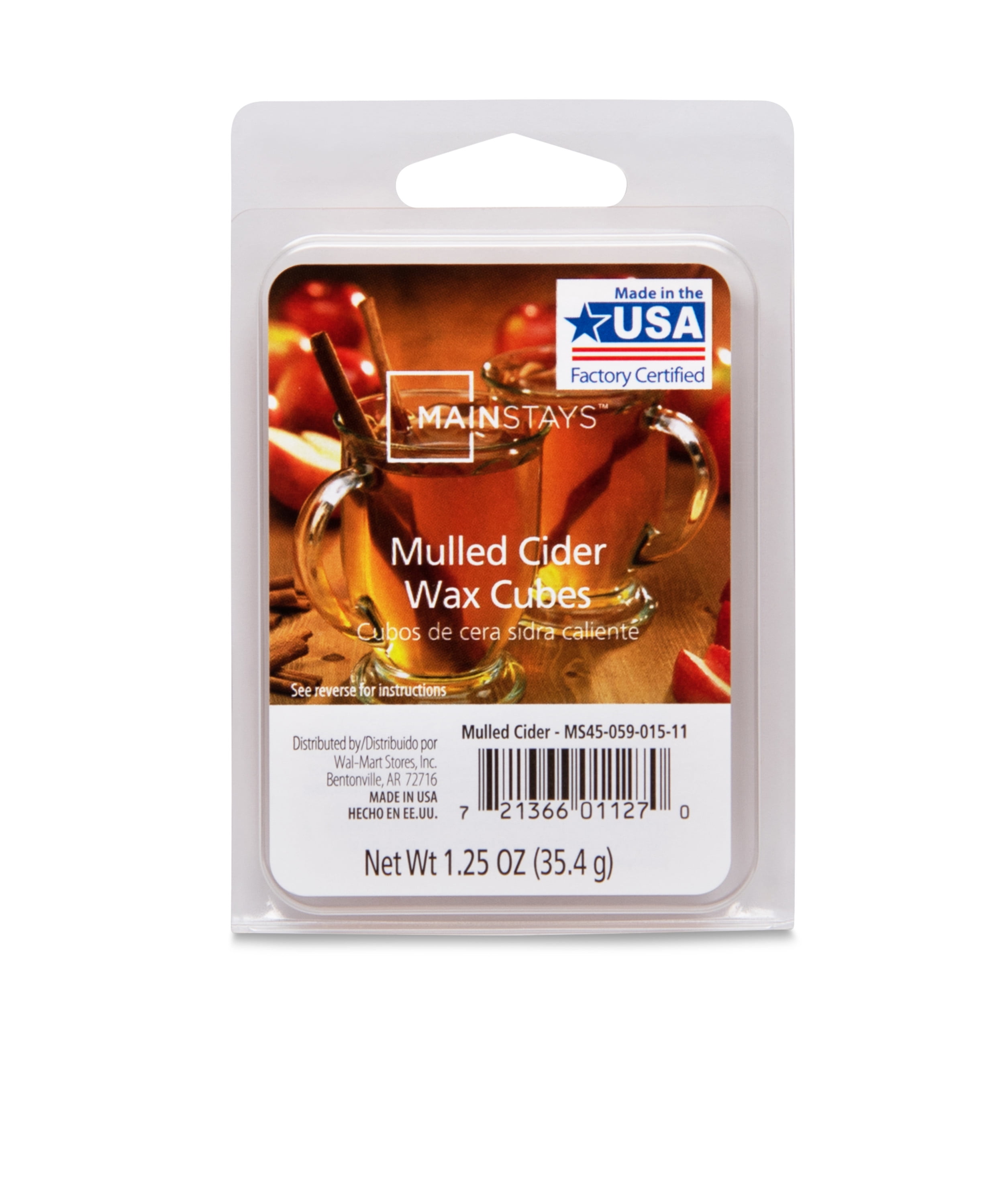 Mulled Cider Scented Wax Melts, Mainstays, 1.25 oz - Walmart.com