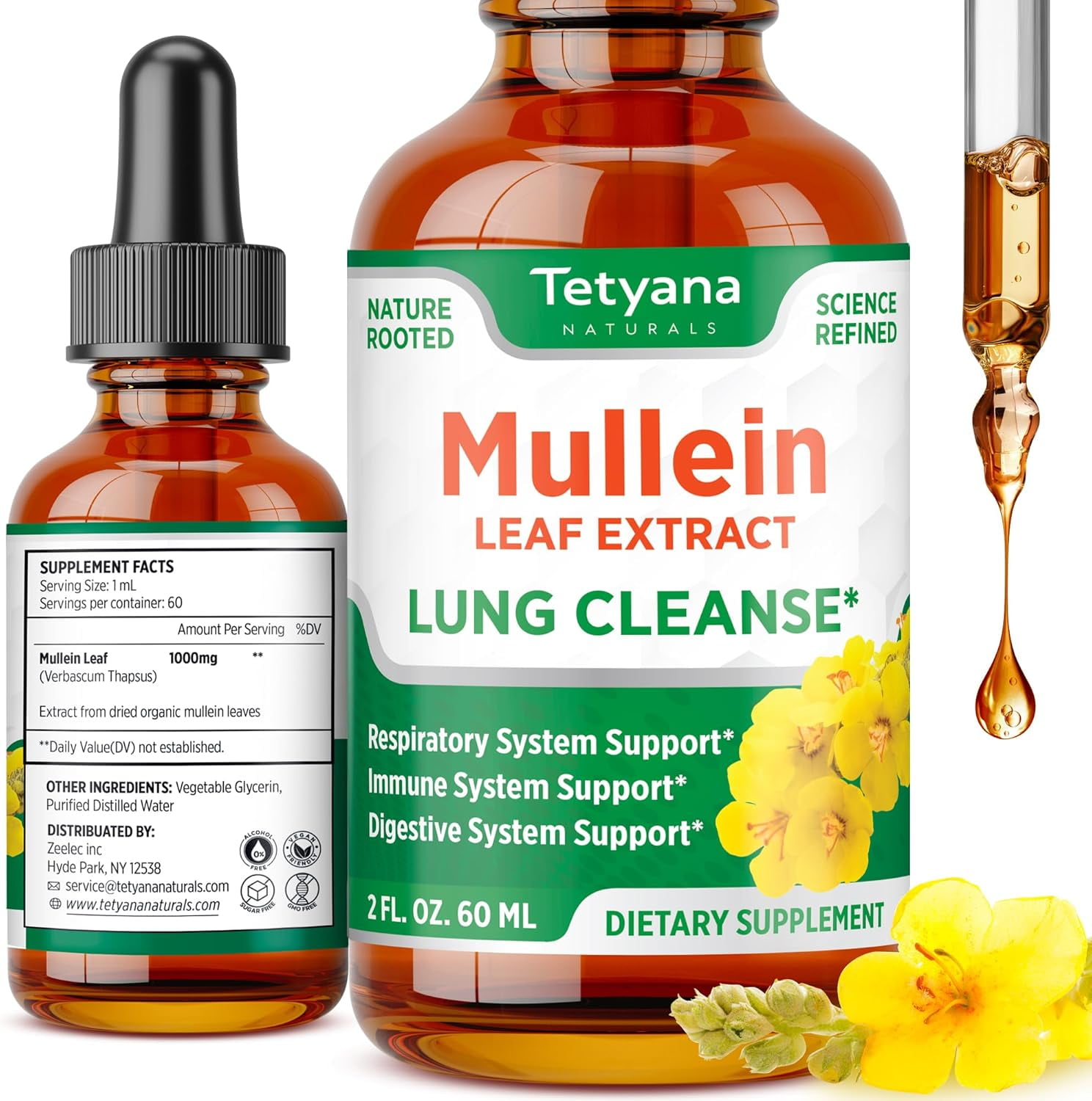 Mullein Drops for Lungs: Mullein Leaf Extract for Lungs - Breathe ...