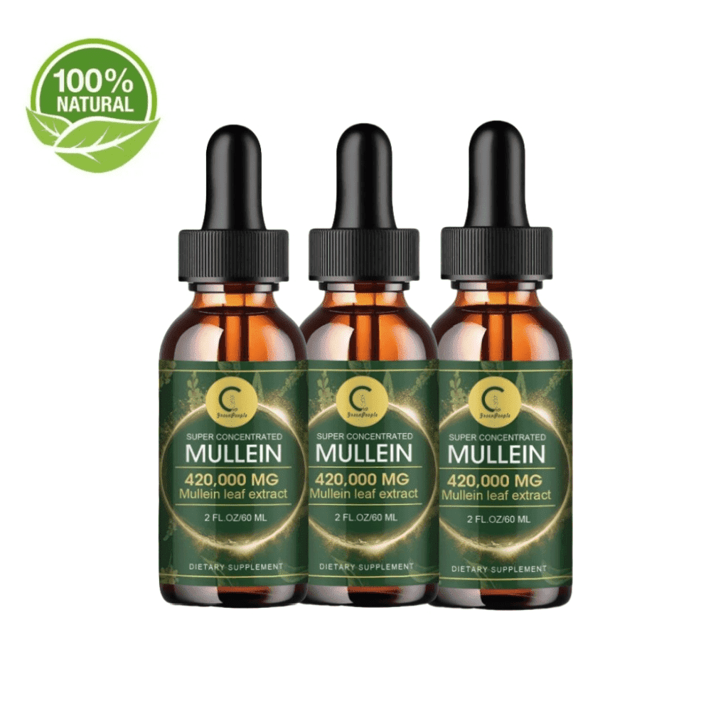 Mullein Drops for Lungs - Vegan Mullein Leaf Extract Liquid Tincture ...
