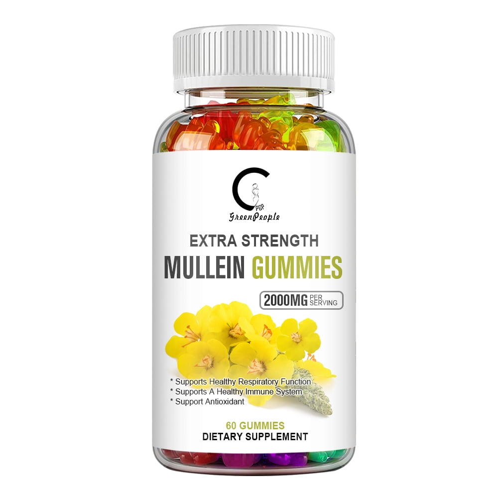 Mullein Gummies - Mullein Leaf Dietary Supplement for Respiratory ...