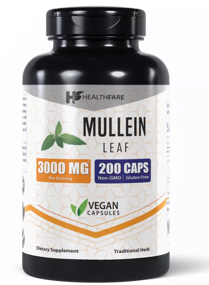 Mullein Leaf Capsules | 3000mg | 200 Count | Support Lung Cleanse ...