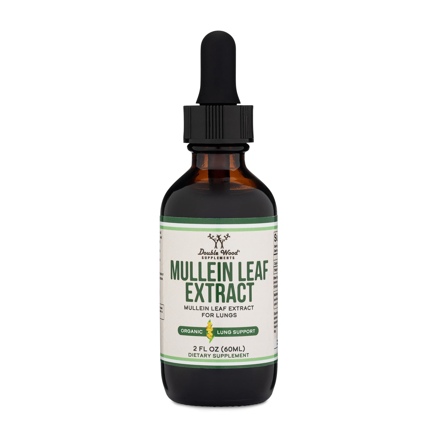 Mullein Leaf Drops, Supports Lung & Respiratory Health, 60 x 1 mL ...