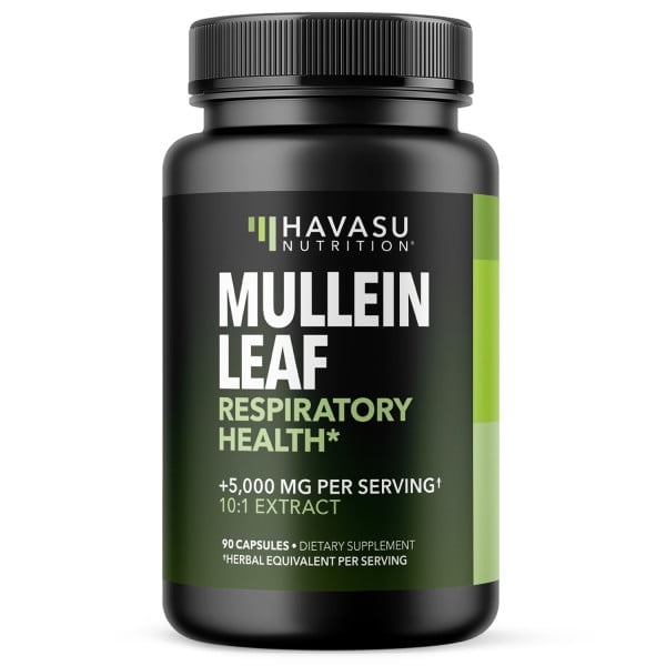 Mullein Leaf Extract for Lungs and Respiratory Health - 5000mg Mullein ...