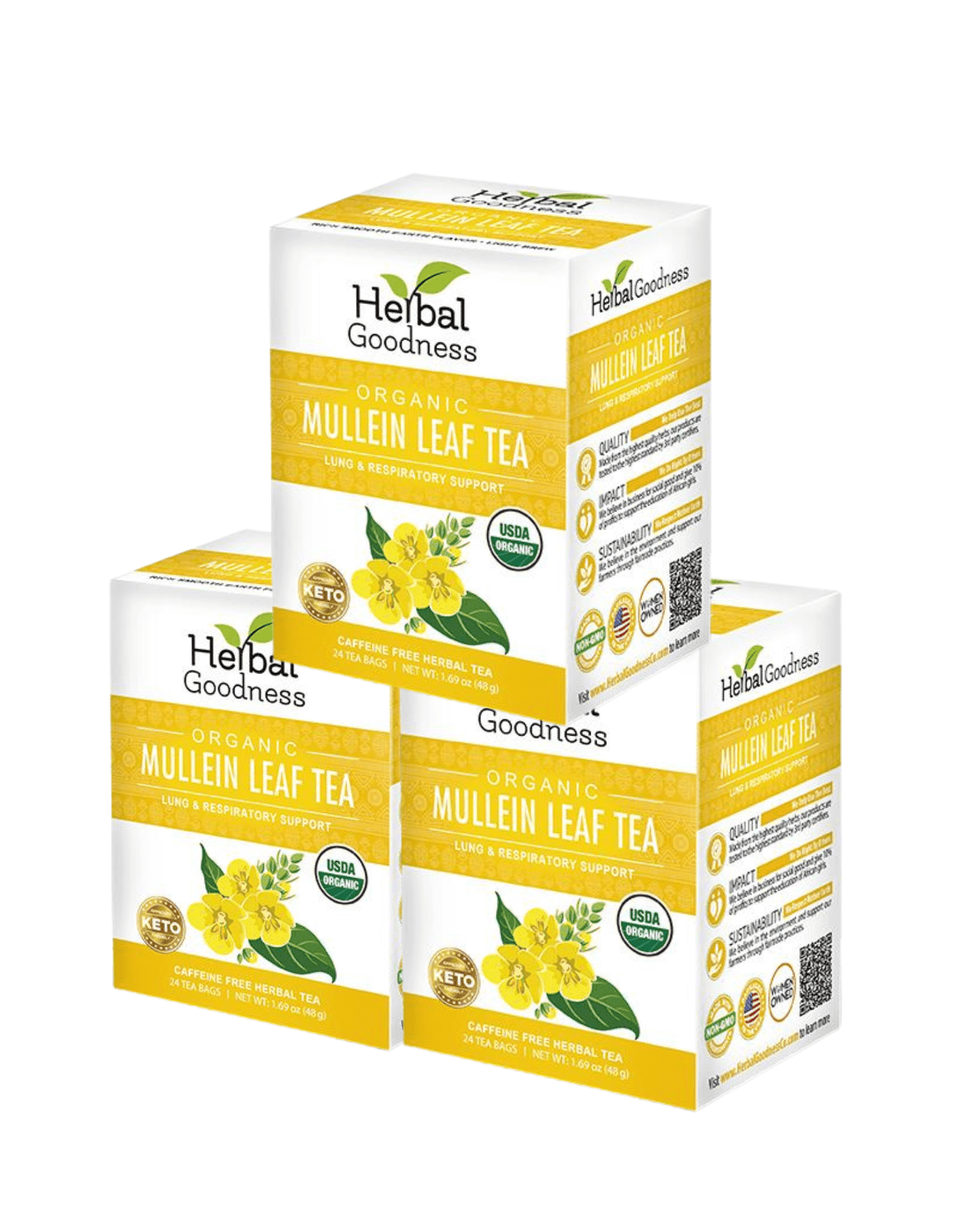 Mullein Leaf Tea Organic - Lungs Detox, Respiratory, Digestion, Skin ...