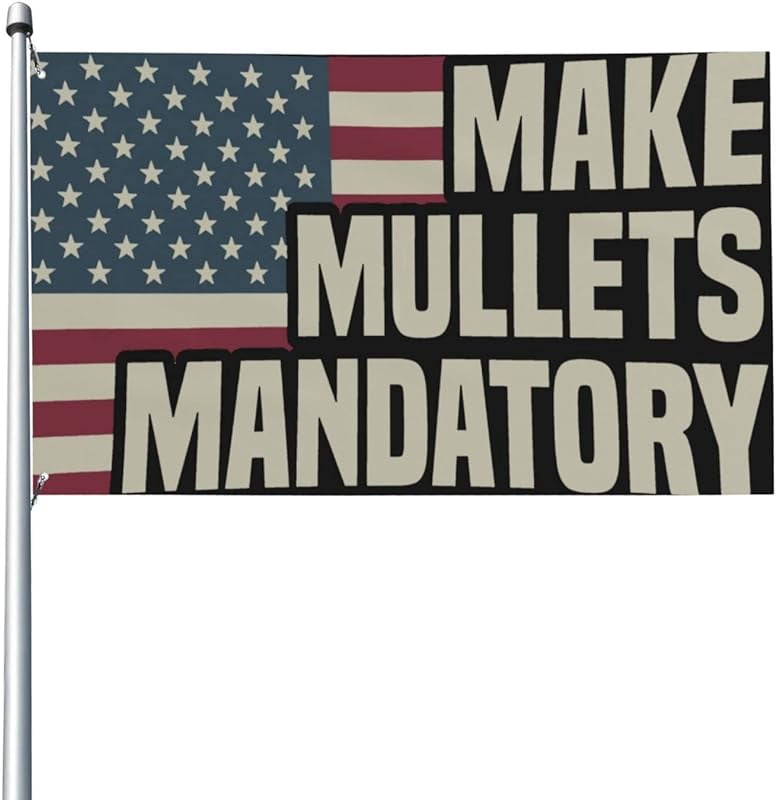 Mullet American 4th Of July Bald Eagle Merica USA Flags 3x5 FT Funny ...