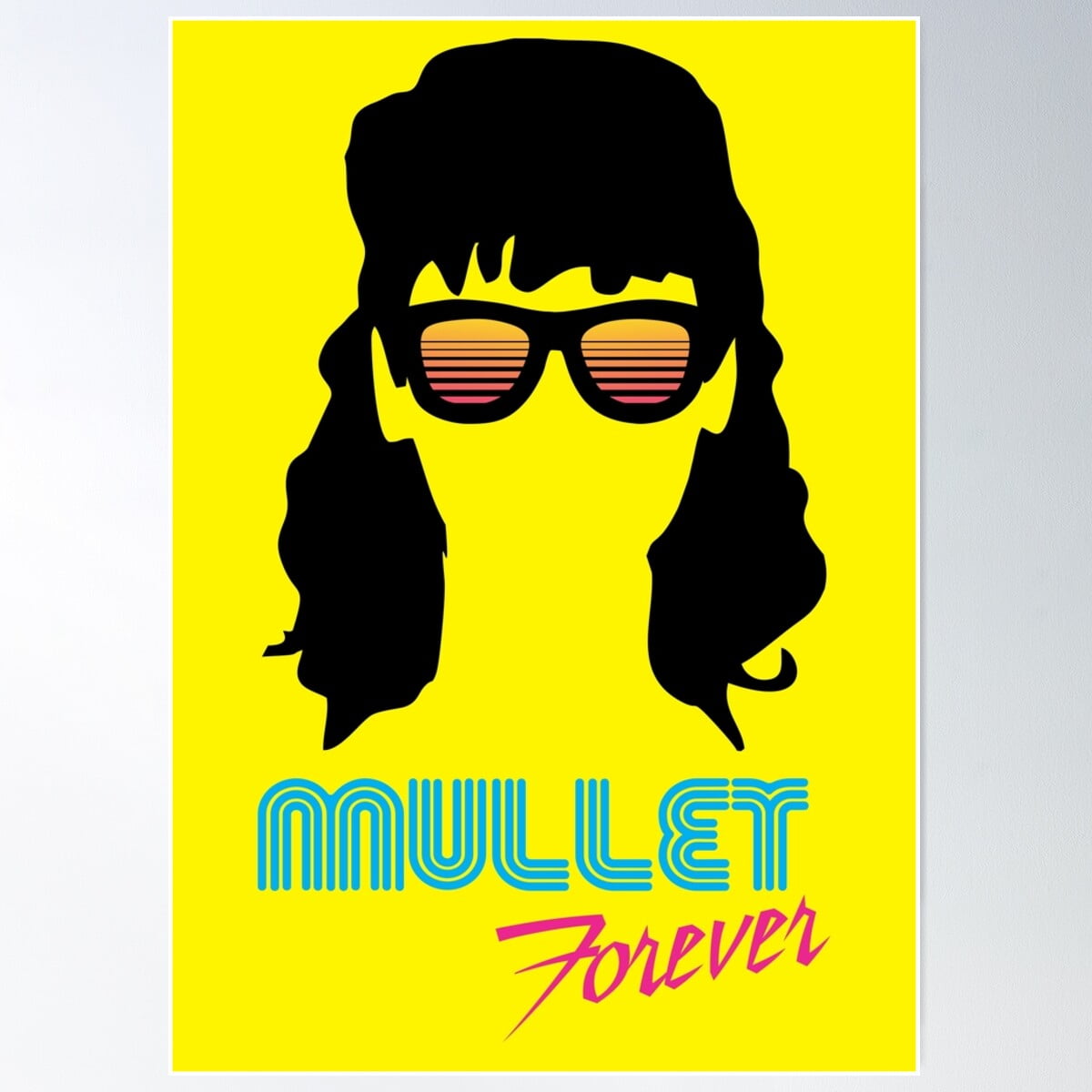 Mullet Forever Poster Wall Art, Modern Wall Decor For Living Room ...