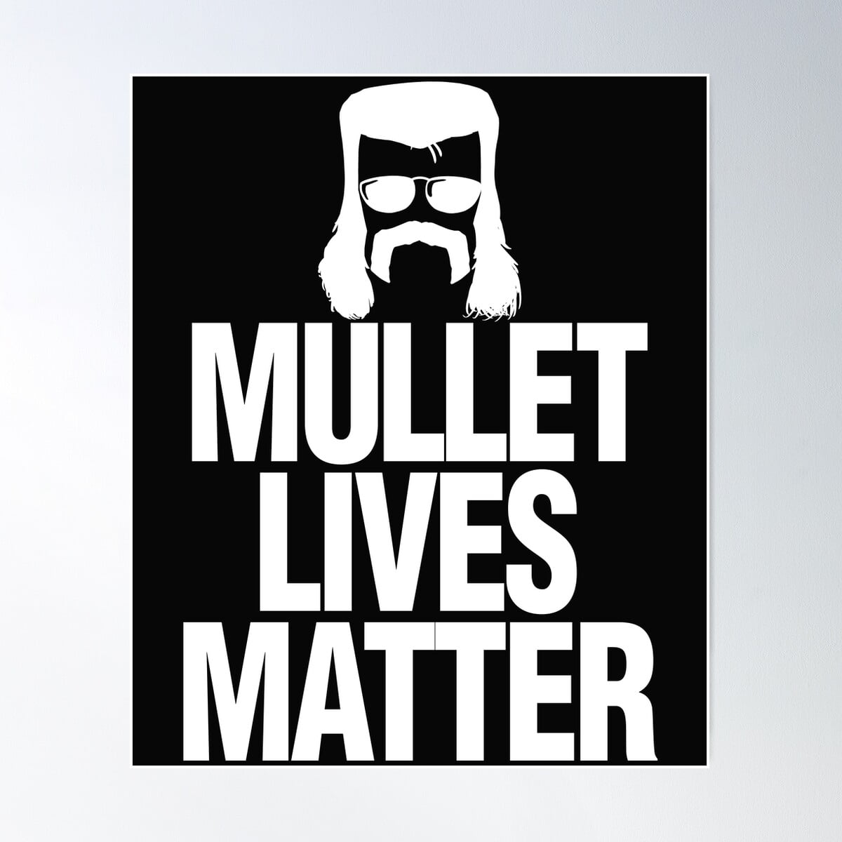 Mullet Lives Matter Poster Wall Art, Modern Wall Decor For Living Room ...