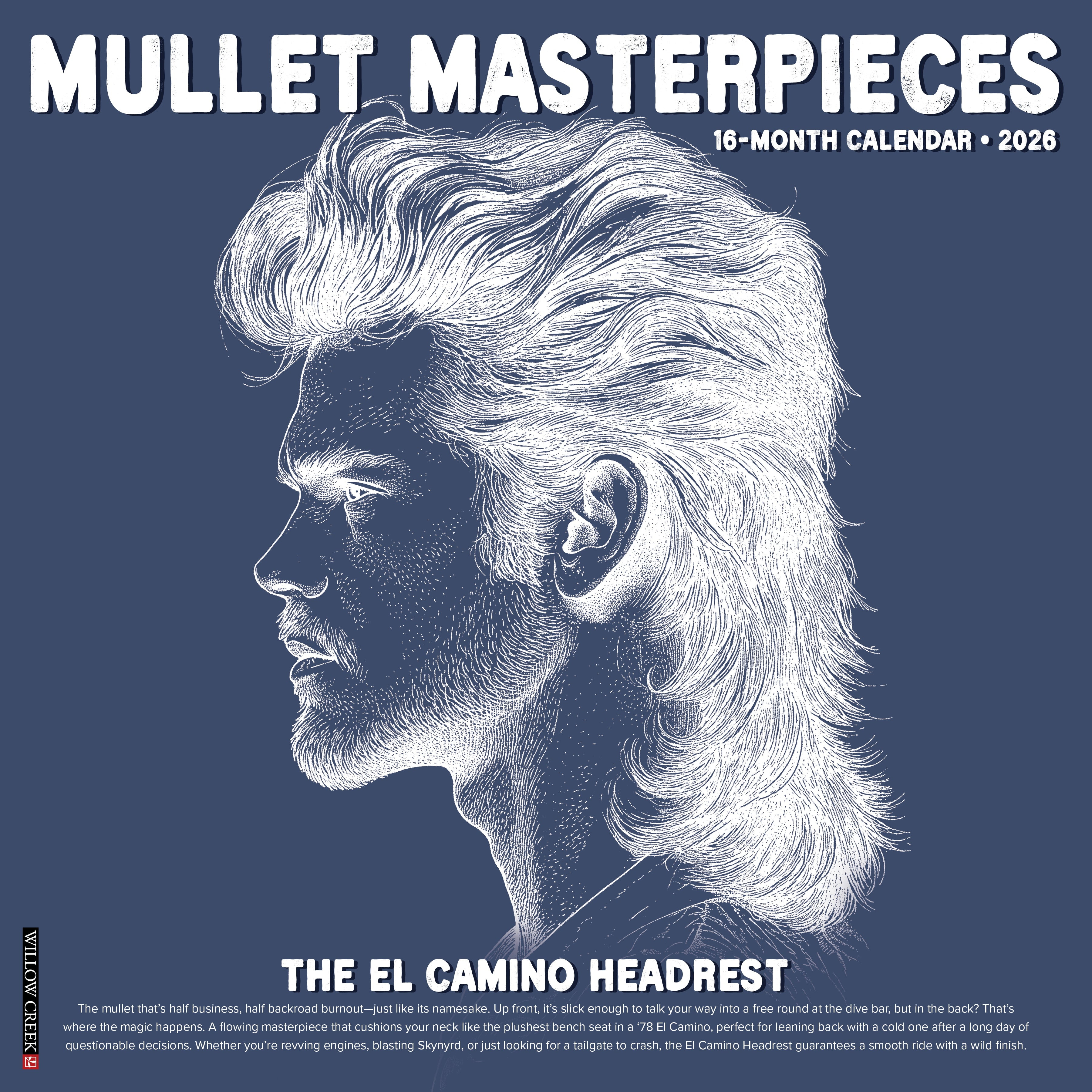Mullet Masterpieces 2026 Wall Calendar - Walmart.com