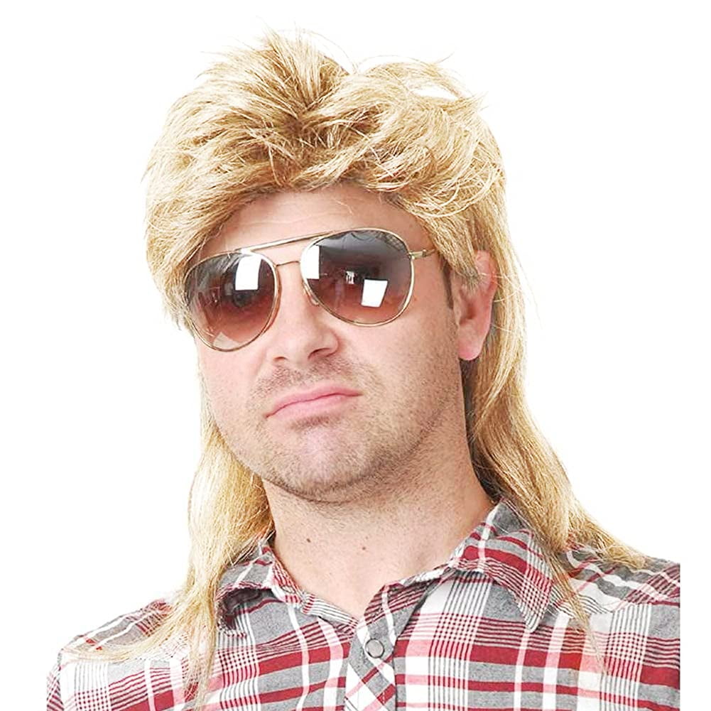 Mullet Wigs for Men 80s Costumes Fancy Party Accessory Cosplay Wig ...