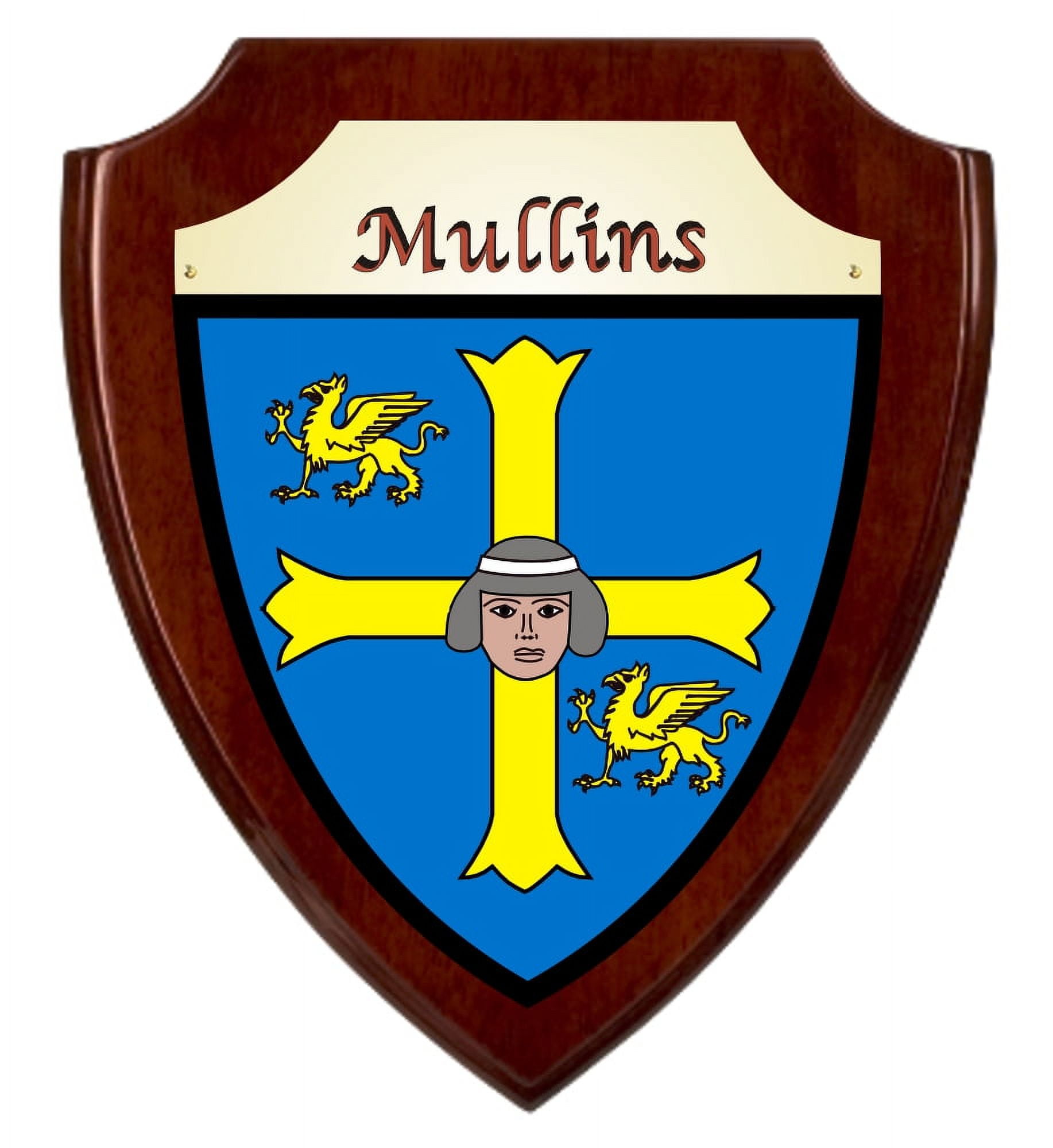 Mullins Irish Coat of Arms Shield Plaque - Rosewood Finish - Walmart.com