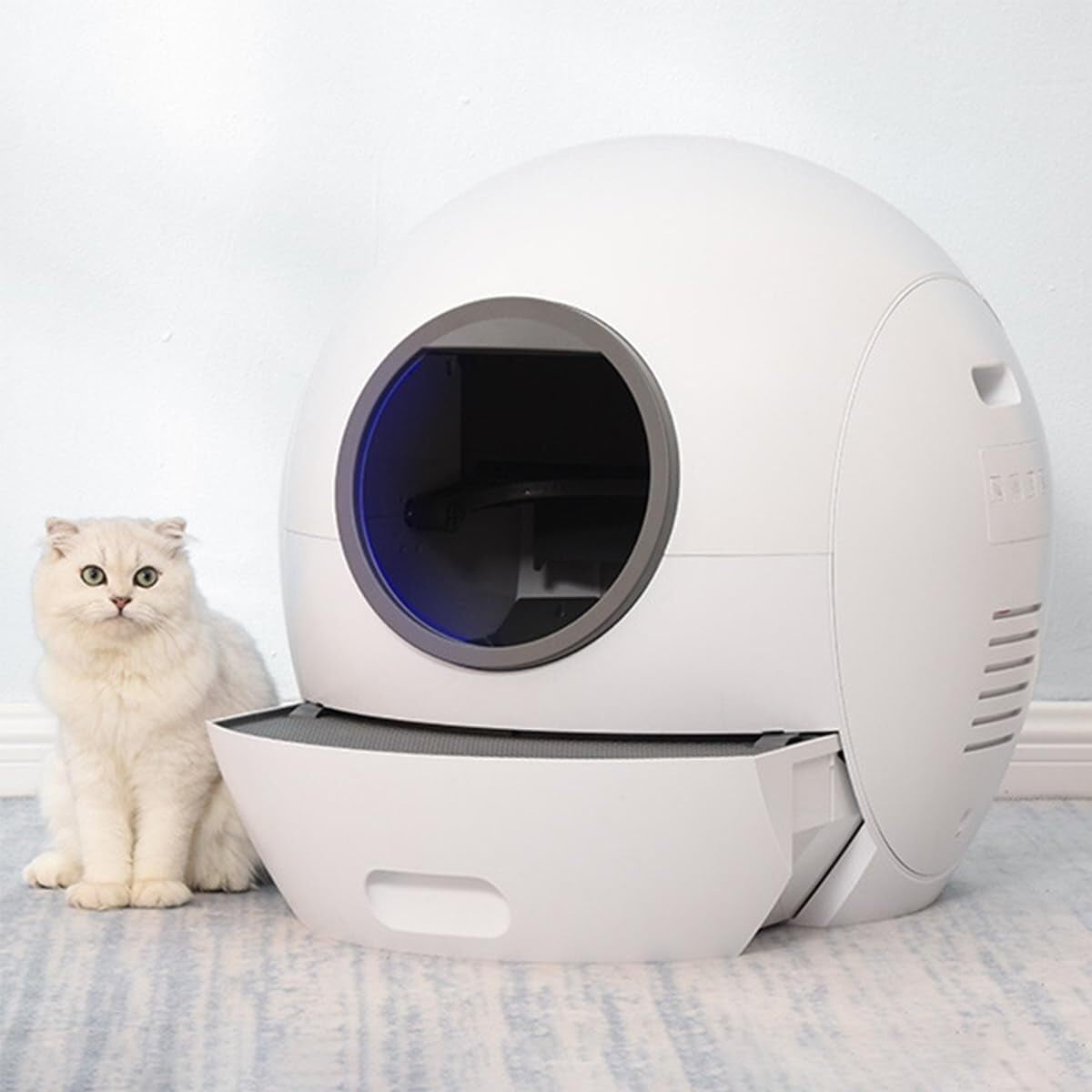 Mult-Cat Self-Cleaning Litter Box, Smart Automatic Cat Toilet, with APP ...