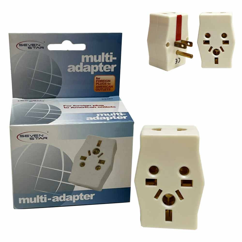 Multi Adapter Outlet Extender Travel Europe to USA Power Plug Adaptor ...