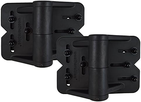 Multi-Adjustable Heavy Duty Gate Hinges – Nylon Polymer Self-Closing ...