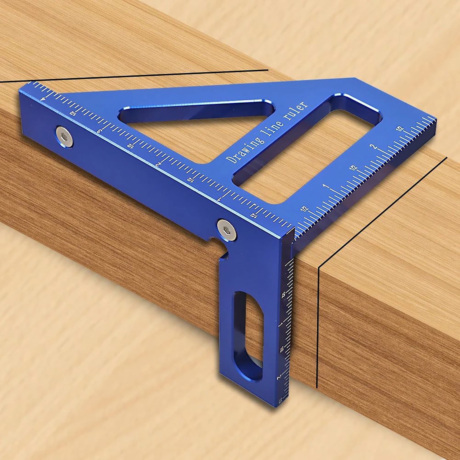 Multi-Angle Measuring Ruler | Aluminum Alloy Precision Layout Tool for ...