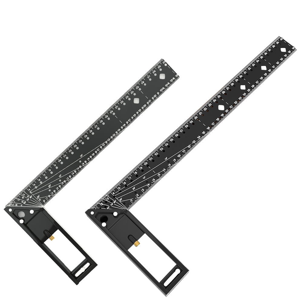 Multi-Angle Measuring Ruler Tool, Carbon Steel High-precision 90 Degree ...