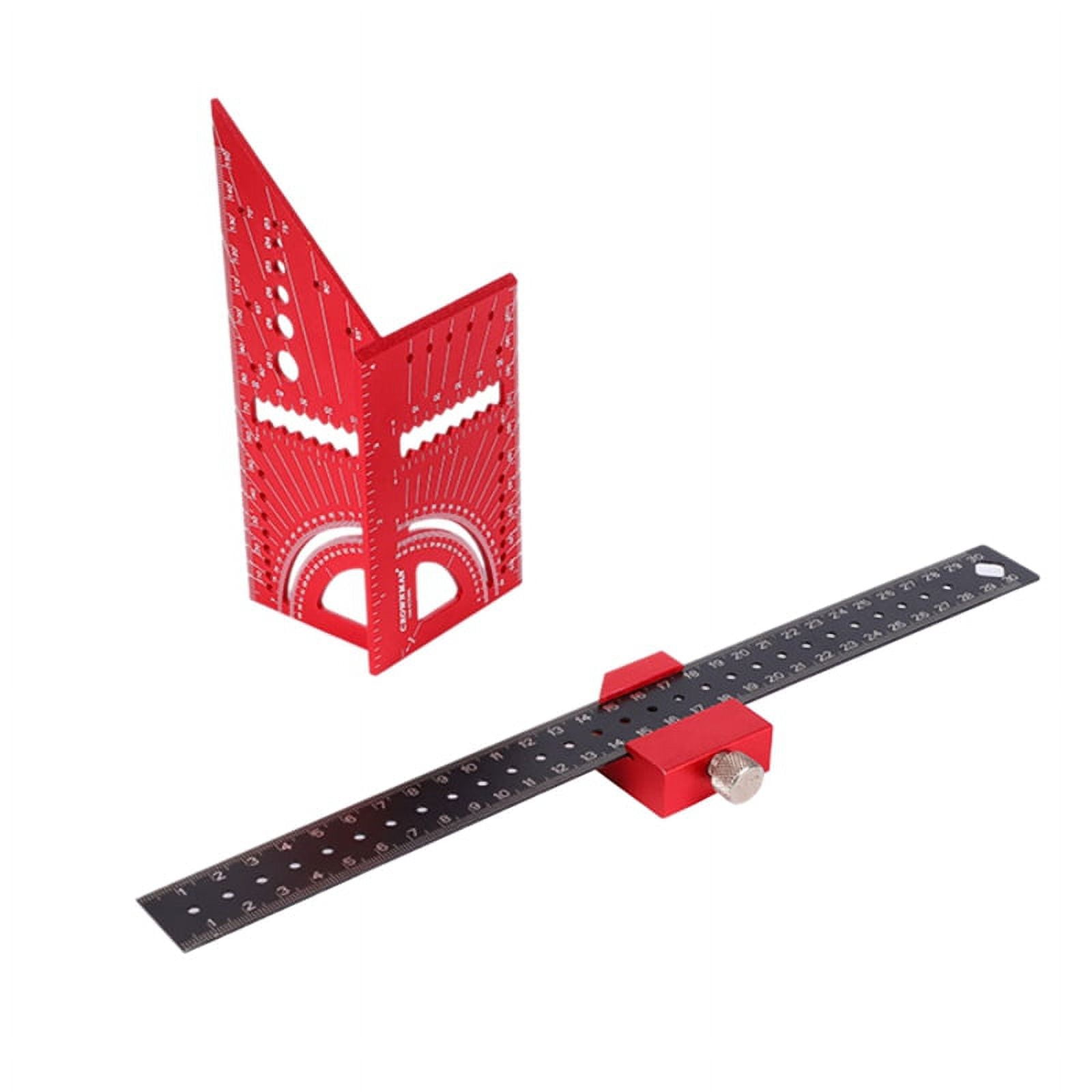 Multi-Angle Measuring Ruler and Slide Ruler,45/90Degree Angle Gauge ...
