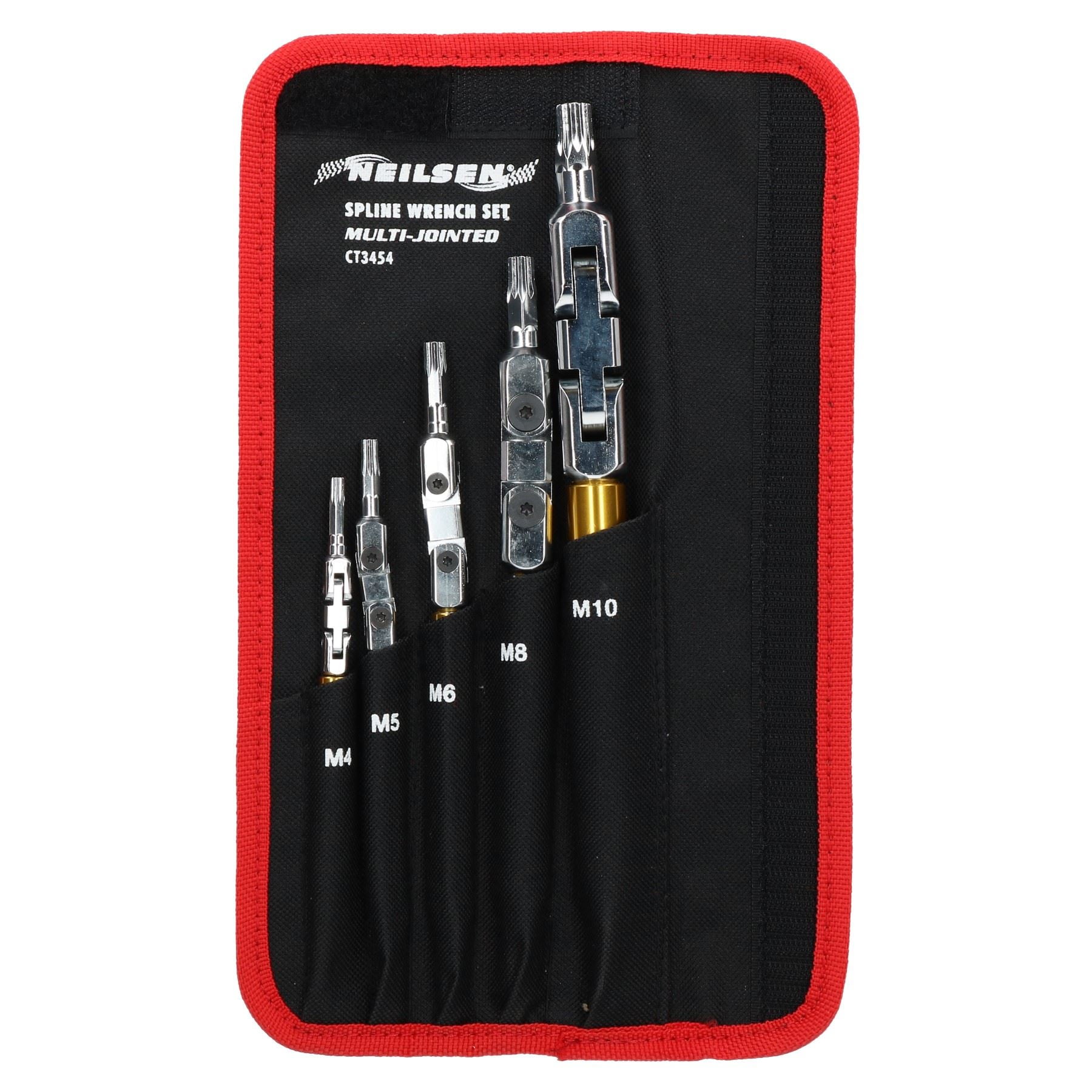 Multi Angle / Multi Jointed Flexi Spline Key Wrench Set 5pc M4 - M10 ...