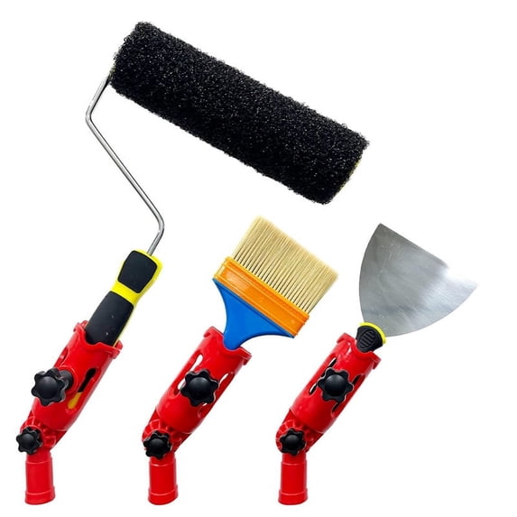 Multi-Angle Paint Brush Extender,Extension Pole Attachment Holder for ...