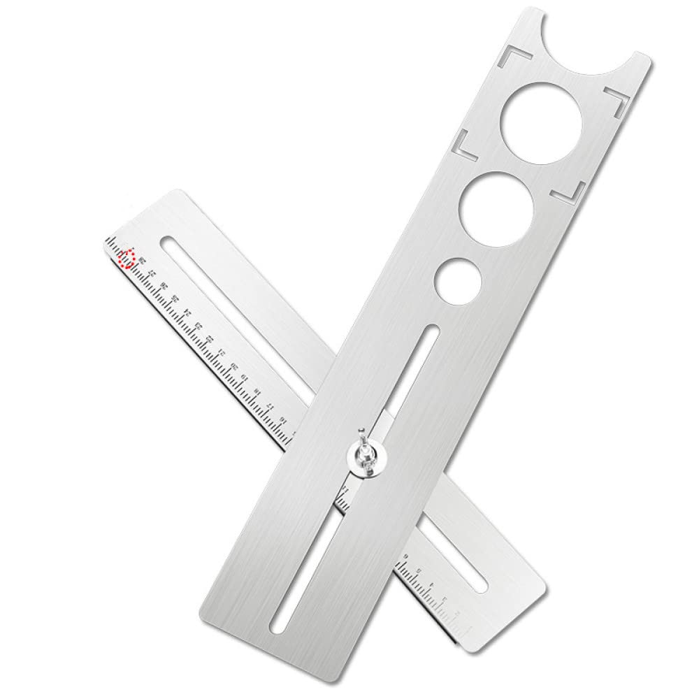 Multi Angle Ruler Movable Template Angle Measuring Model Tool Instrument Brick Tile Wood Corner
